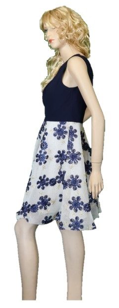 PR Clothing Blue White Dress | Bargain As Clothing